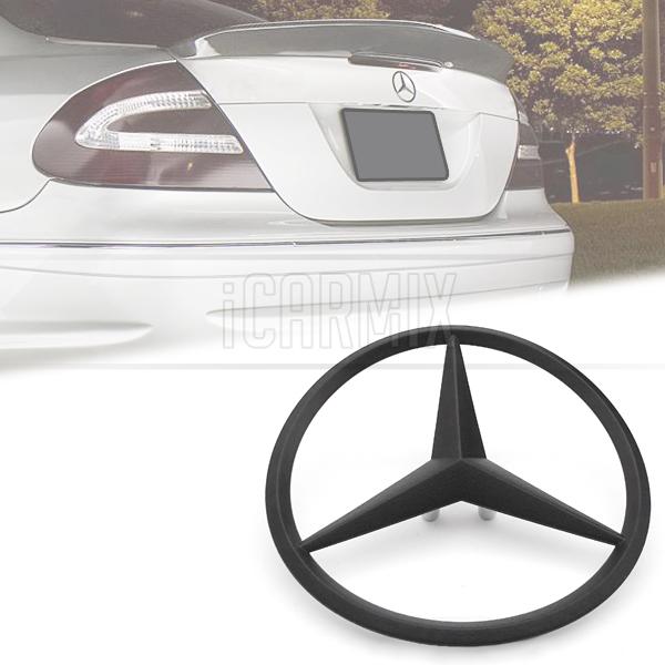 Genuine Mercedes-Benz W209 Star Logo Rear Emblem - Matte Black ...
