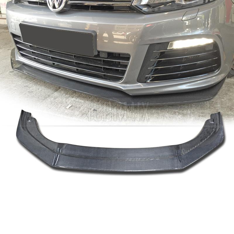 EURSPEC Carbon Fibre Front Lip BS Style For Volkswagen VW Golf 6 R20 ...