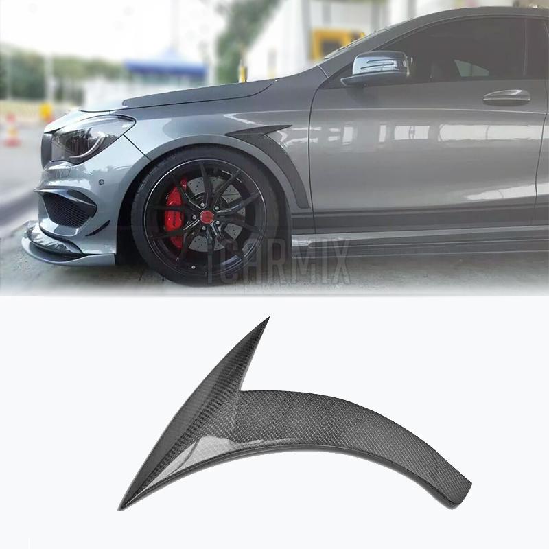 Carbon Fibre Side Fender Add-On Diffuser For Mercedes Benz CLA Class ...
