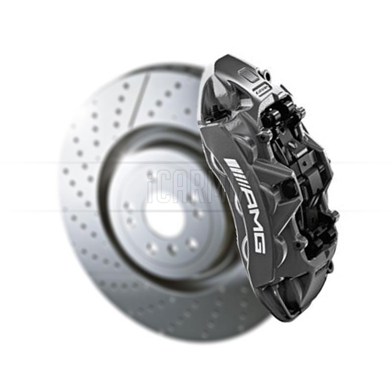 Mercedes Benz Front Brake Caliper (Silver) For W204 W207 W212 W218 ...