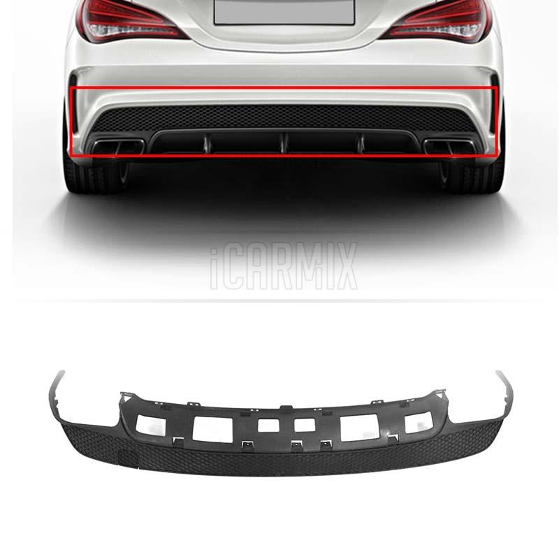 Rear Diffuser Black Trim Tail Cover CLA45 Style For Mercedes Benz CLA ...