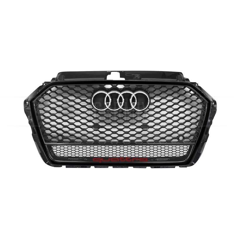 EURSPEC Front Grille RS Style W/ Quattro For Audi A3 S3 8V Facelift ...