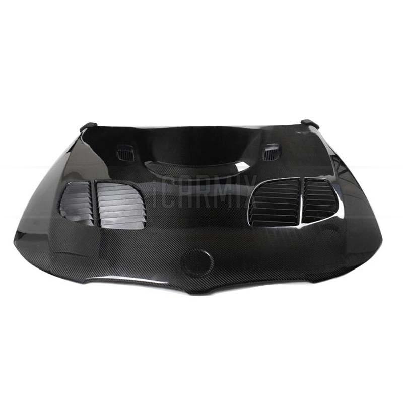 Carbon Fibre Front Hood Bonnet Type J For BMW 3 Series E90 Lci - 2009 ...