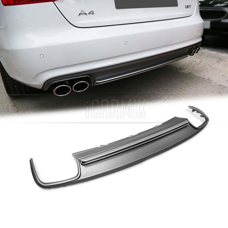 OES Body Parts PP Rear Diffuser (Grey) S4 Style For Audi A4 B8 Sedan ...