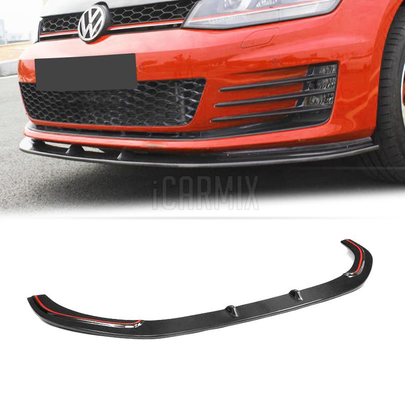 Carbon Fibre Front Lip Type J For Volkswagen Golf MK7 GTI - 2012-2018 ...