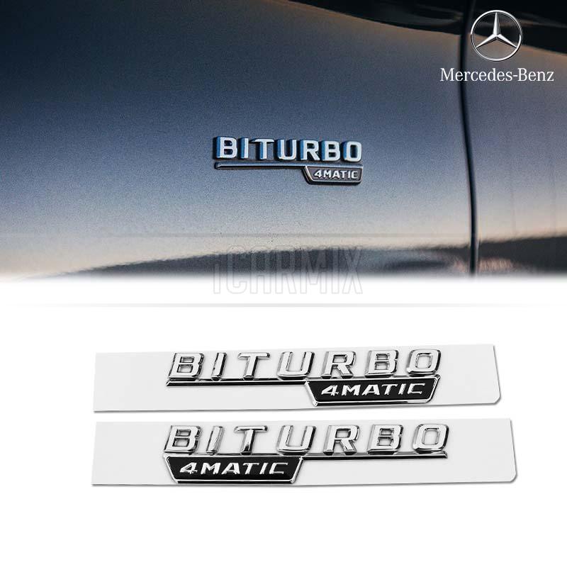 Genuine Mercedes Benz Biturbo 4Matic Side Fender Emblem - 2014-2016 ...