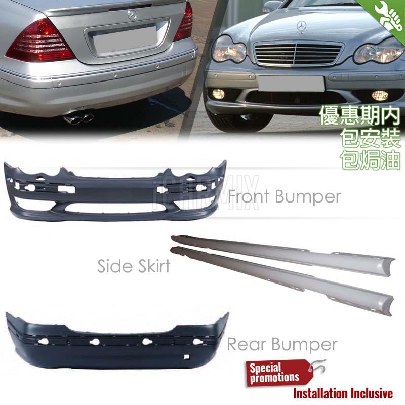 OES Body Parts 32 AM Style Body Kit For Mercedes Benz C Class W203 Pre ...