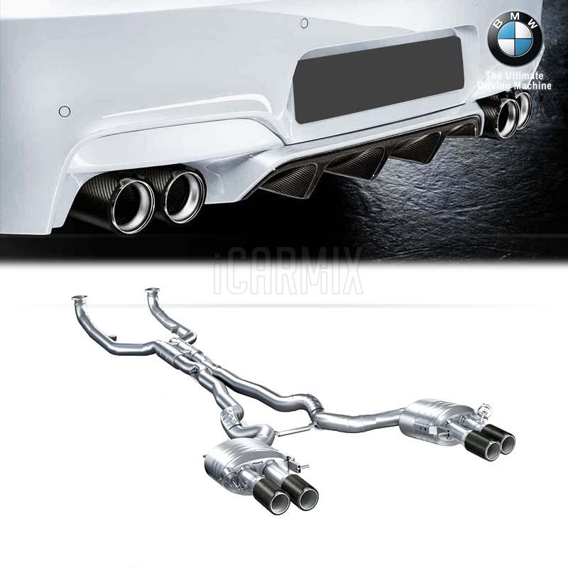 Genuine BMW M Performance Retrofit Cat-Back Exhaust Muffler W/ Titanium ...