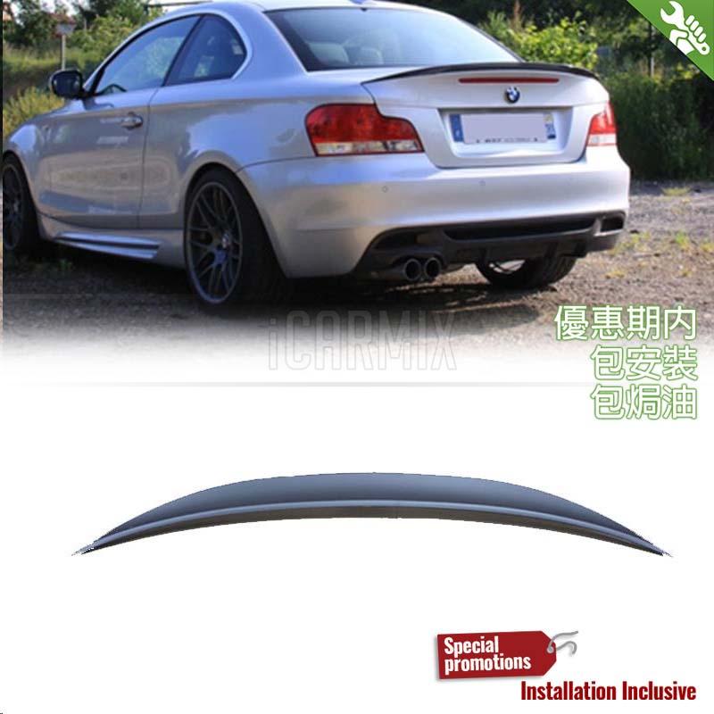 OES Matt Black Rear Spoiler Type P For BMW 1 Series E82 E88 Pre & Lci ...