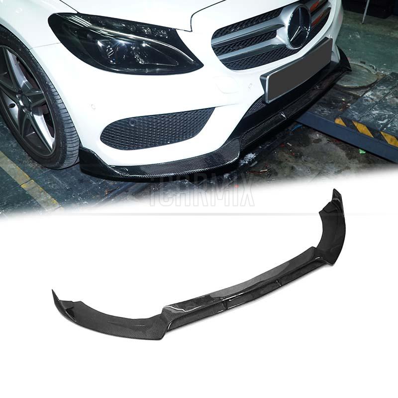 Carbon Fibre Front Lip Type B For Mercedes Benz C Class W205 Sedan ...