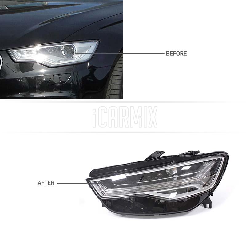 Head Lamp Light Facelift Style For Audi A6 C7 Pre - 2008-2011 - iCARMIX ...