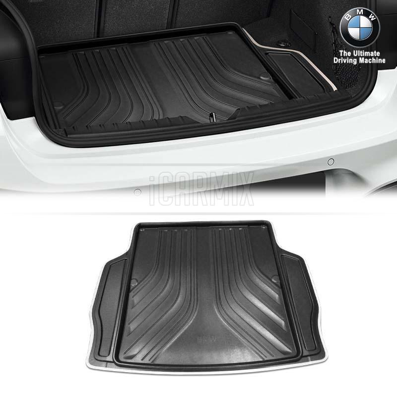 Genuine BMW Luggage Compartment Floor Mats W/ White Trim For 1 Series ...