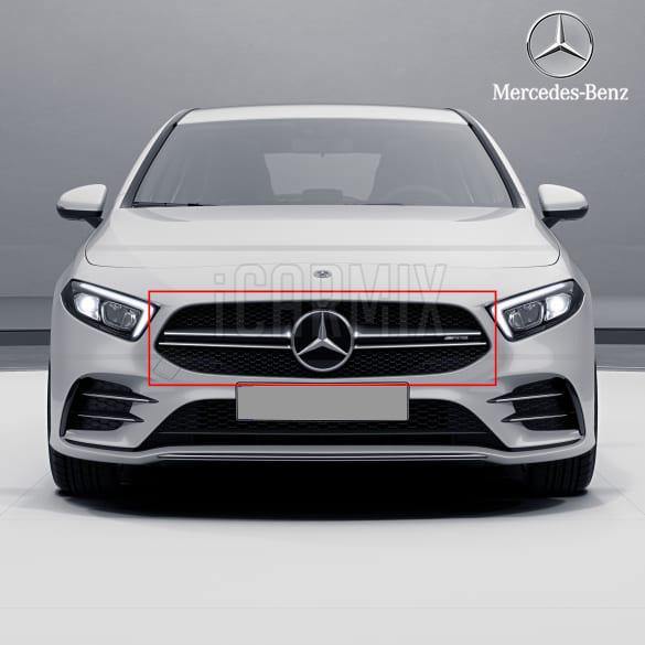 Genuine Mercedes Benz A35 AMG Twin-blade Radiator Silver Front Grille ...