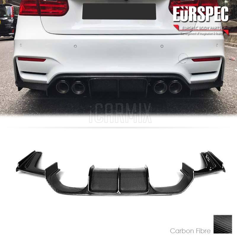 EURSPEC Carbon Fibre Rear Diffuser (oo-oo) Type V For Bmw M3 F80 / M4 ...