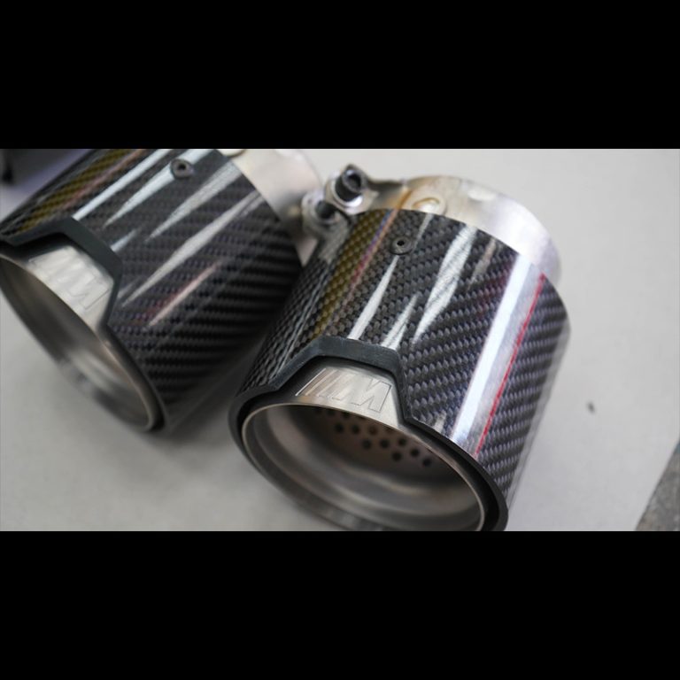 Genuine BMW M Performance Retrofit Exhaust Carbon Fibre Tips For M2 ...