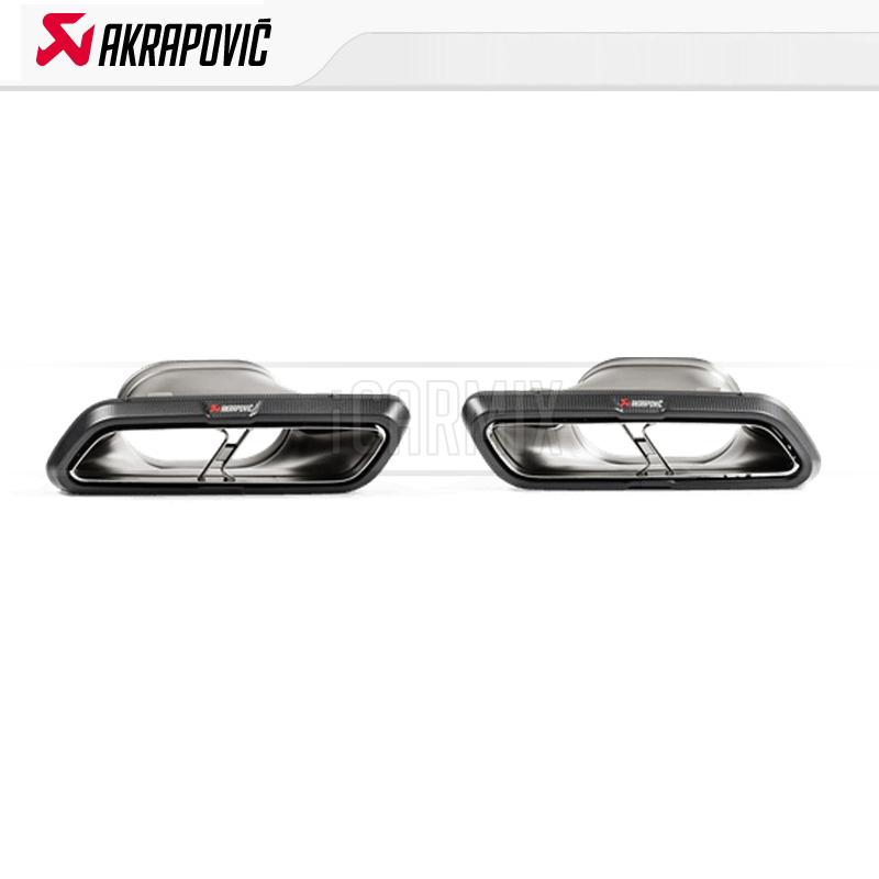 Akrapovic Matte Carbon Fibre Tail Pipe Set For Mercedes Benz E Class ...