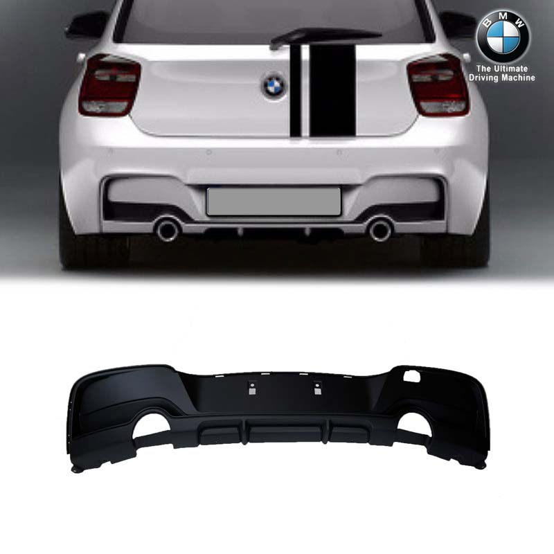 Genuine BMW Rear Diffuser (o-o) M Performance Retrofit Style For 1 ...