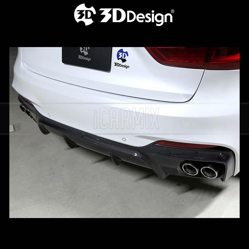 3D Design Performance Carbon Fibre Rear Diffuser (OO-OO) For BMW X ...