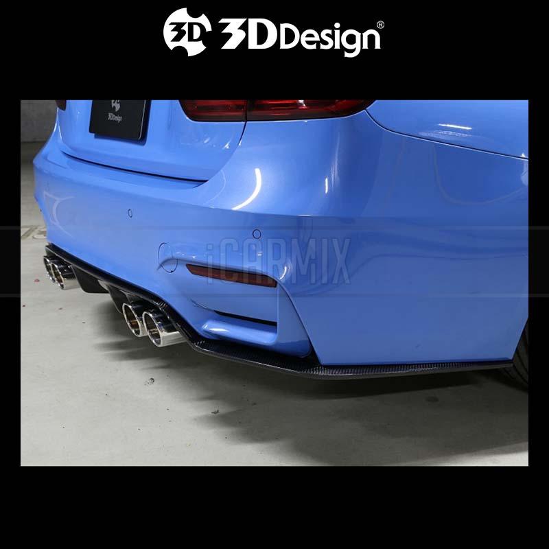 3D Design Performance Carbon Fibre Rear Diffuser (OO-OO) For BMW F80 M3 ...