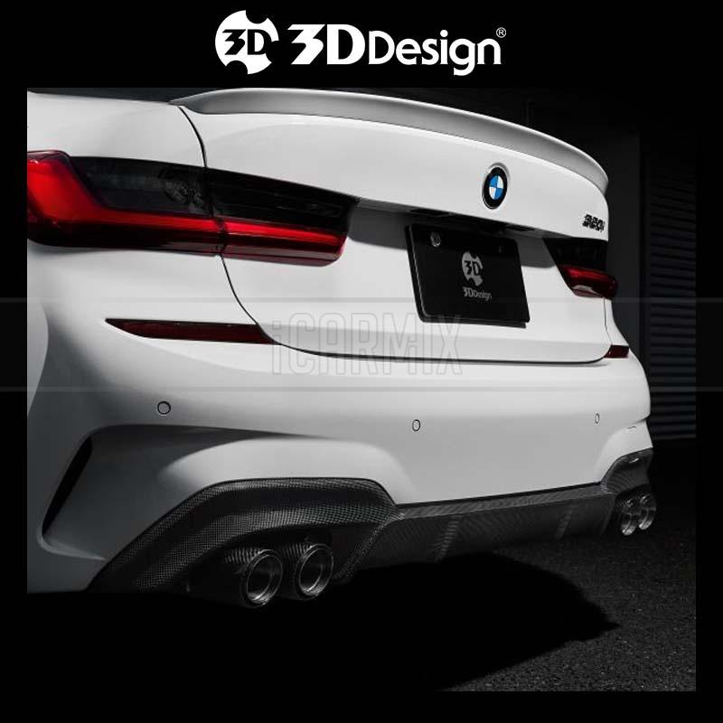 3D Design Performance Carbon Fibre Rear Diffuser (OO-OO) For BMW 3 ...