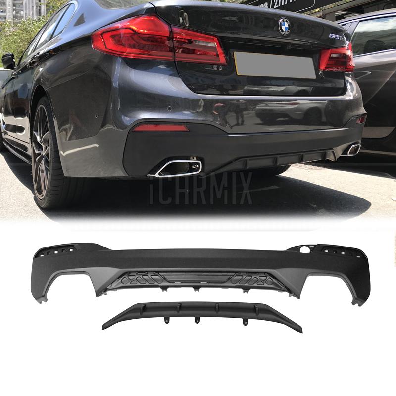OES MP Matte Black Rear Diffuser (Upper) + Matte Black Under Plate For ...