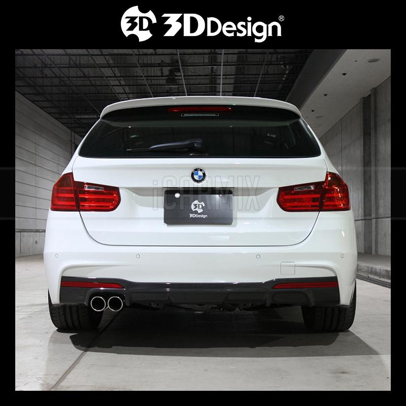 3D Design Performance Carbon Fibre Rear Diffuser (OO-) For BMW 3 Series ...
