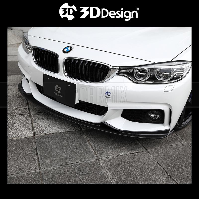 3D Design Performance Carbon Fibre Front Lip For BMW 4 Series F32 F36 ...