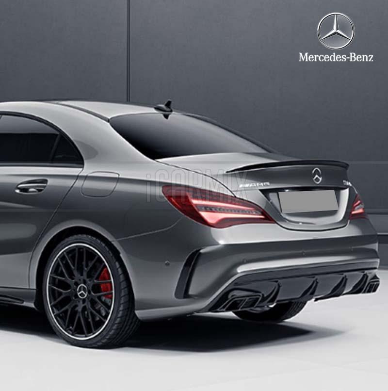 Genuine CLA45 AMG Nightpackage Rear Spoiler For Mercedes Benz CLA Class ...