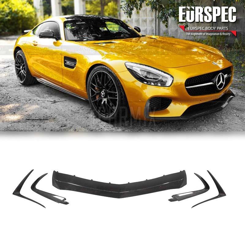 Eurspec Carbon Fibre Front Lip For Mercedes Benz AMG GT / GTS C190 ...