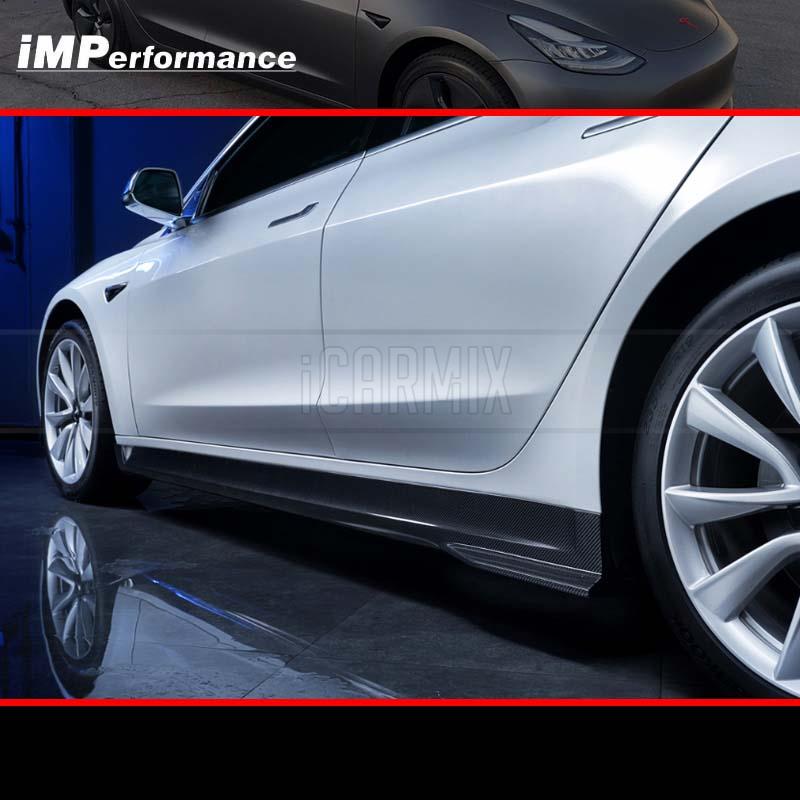 IMP Performance Carbon Fibre Side Skirt For Tesla Model 3 - 2017-2020 ...