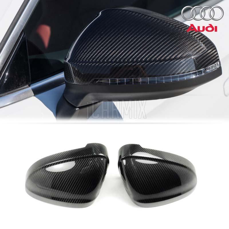 Genuine Carbon Fibre Replacement Mirror Cover For Audi A4 S4 RS4 B9 8W ...