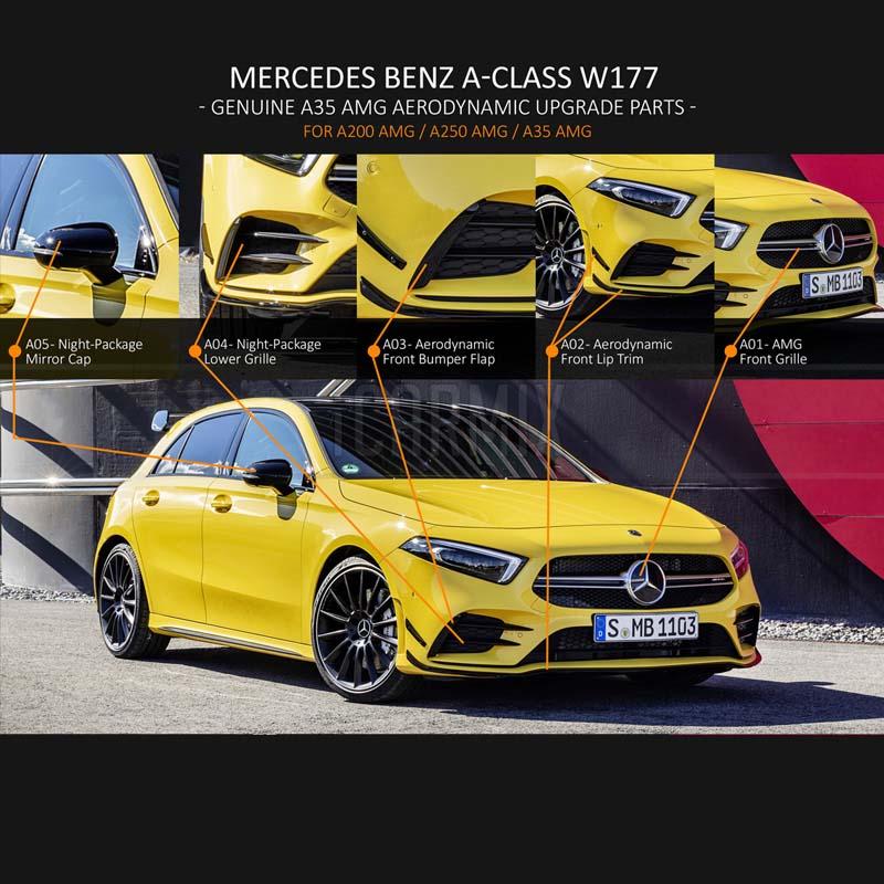 Genuine Mercedes Benz A Class W177 A35 AMG Aerodynamic Upgrade Kit ...
