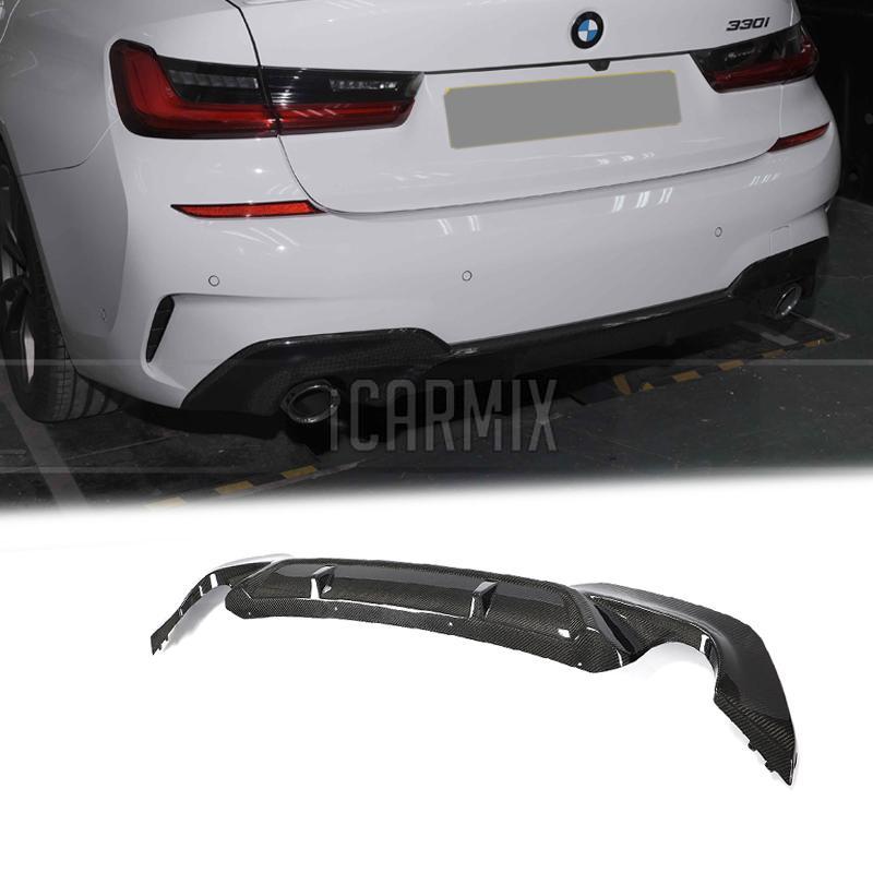 EURSPEC Carbon Fibre Rear Diffuser (o-o) Type D For BMW 3 Series G20 ...