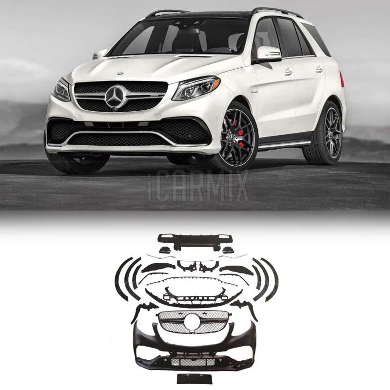 Full Body Kit AMG 63 Style For Mercedes Benz GLE Class W166 -2011-2019 ...