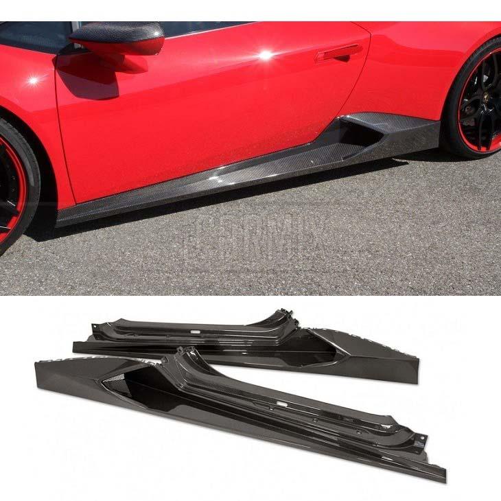 Novitec Carbon Fibre Side Skirt Panels For Lamborghini Huracan LP580-2 ...