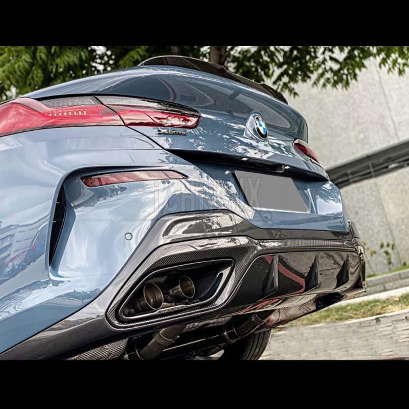 Genuine BMW M Performance Retrofit Gloss black Upper diffuser W/ Carbon ...