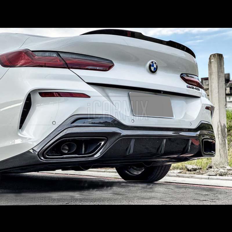 Genuine BMW M Performance Retrofit Gloss black Upper diffuser W/ Carbon ...