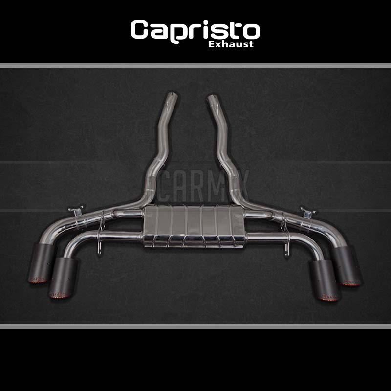 Capristo Cat-back Exhaust & Carbon Fibre Tips For BMW F95 X5M F96 X6M ...