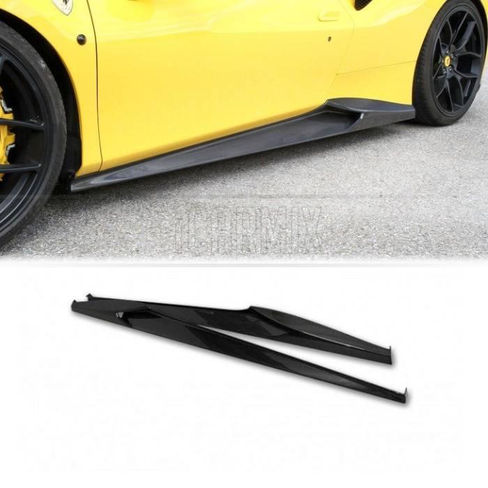 Novitec Carbon Fibre Side Skirt Panels For Ferrari 488 Spider & GTB ...
