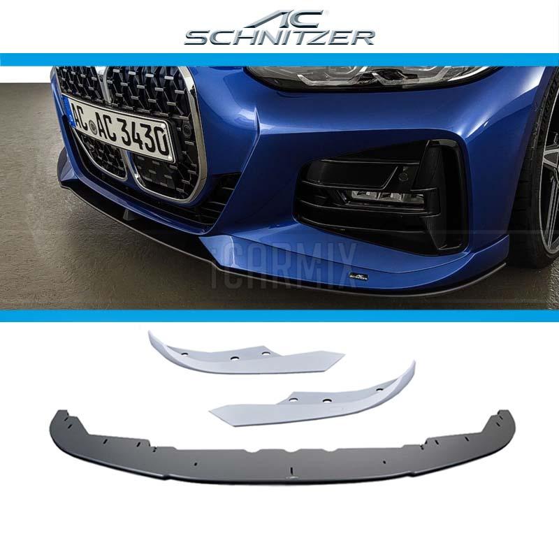 AC Schnitzer Front Apron Splitter with Matt Black Front Lip Set For BMW ...