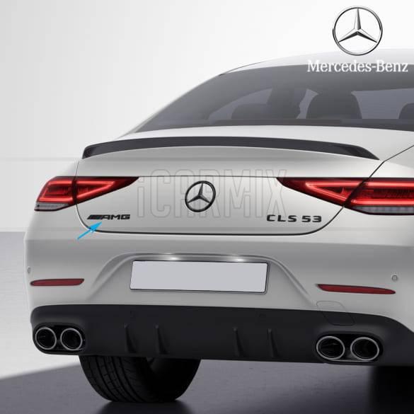 Genuine Mercedes Benz Dark Chrome AMG Logo Rear Letter Emblem For CLS ...