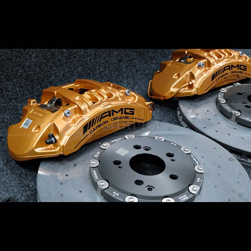 Genuine Mercedes Benz AMG GLC63S Carbon Ceramic Brake Kit (Front 6 Pot ...