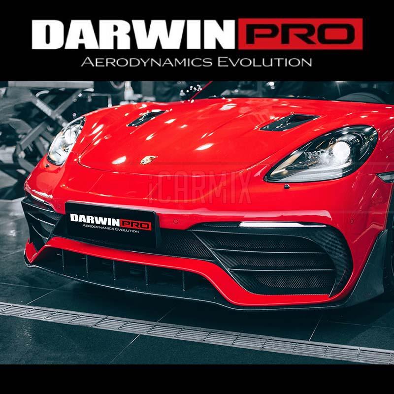 DARWINPRO Portion Carbon Fibre Front Bumper Type For Porsche 718 Cayman ...