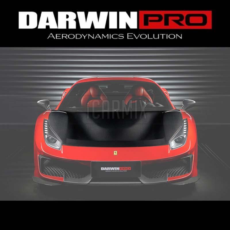 DarwinPro Double Layer Carbon Fibre Front Hood Bonnet Pista Style For ...