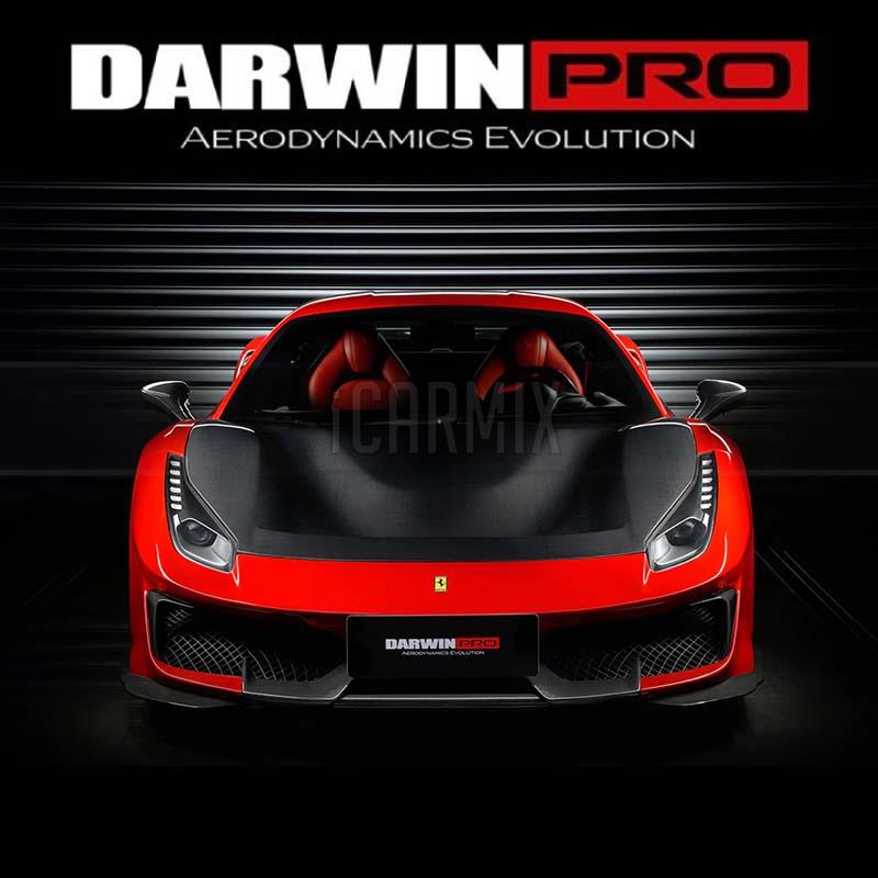 DarwinPro Carbon Fibre Body Kit Pista Style For Ferrari 488 -2015-2020 ...