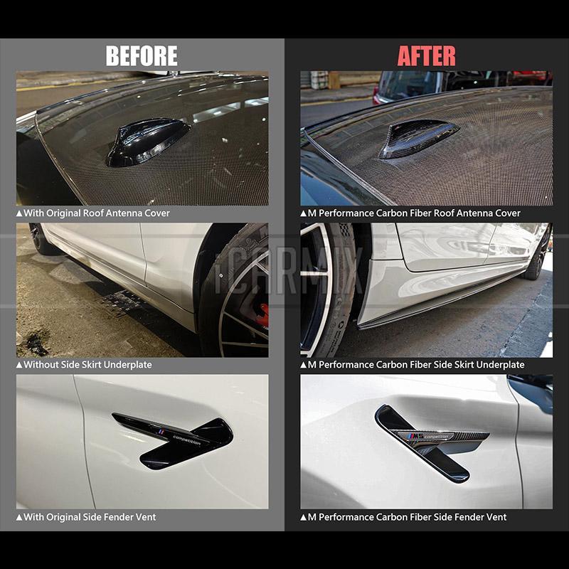 Genuine BMW M Performance Retrofit Carbon Fibre Shark Fin Roof Antenna ...