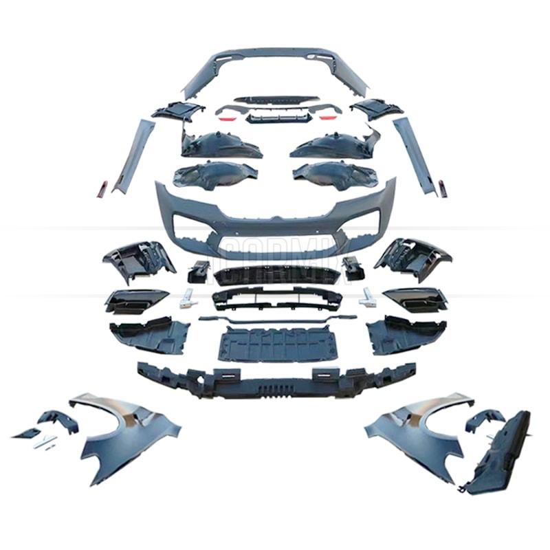 OES PP Full Wide Body Kit Set M Style For BMW 5 Series G30 LCI 2021 ...