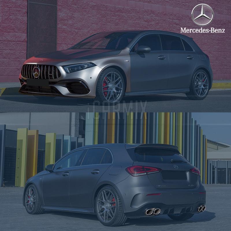 Genuine A45 A45S AMG Retrofit Body Kit For A CLASS W177 A35 -2018-2020 ...