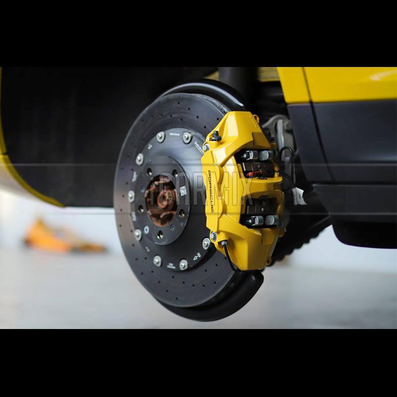 Genuine Porsche Retrofit Ceramic Front 10 Pot Rear 4 Pot PCCB Brake Kit ...