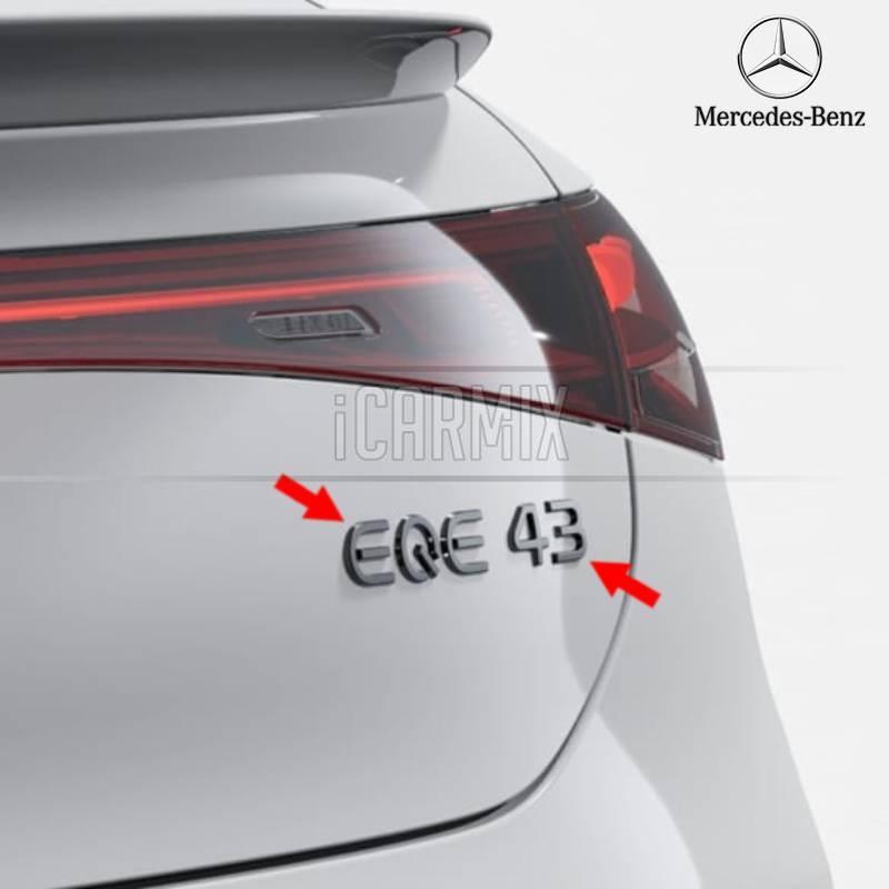Genuine Mercedes Benz Retrofit EQE 43 Night Package Black Rear Letter ...